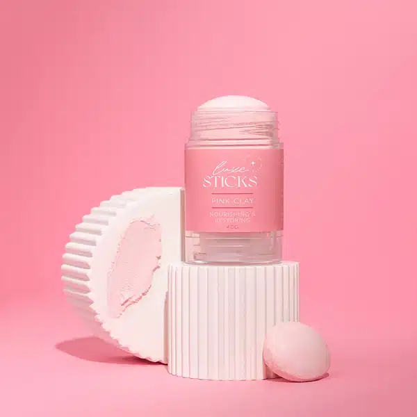 Luxe Sticks Pink Mineral Clay Mask 40g ⋆ Beauty Hair Warehouse